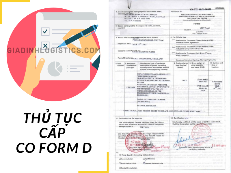 CO Form D Gồm Những Nước Nào? Thủ Tục Cấp CO Form D Chi Tiết